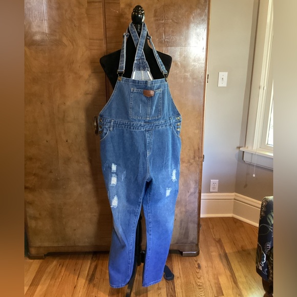 Jeans | Distressed Overalls | Poshmark